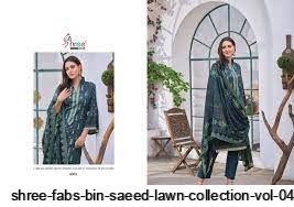 SHREE FABS BIN SAEED LAWN COLLECTION VOL 04 SALWAR SUIT