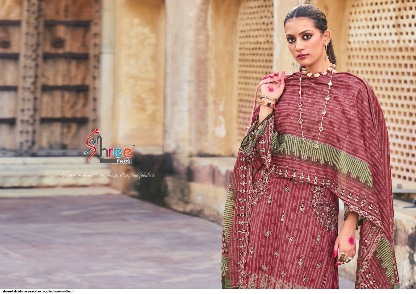 Shree fabs BIN SAEED LAWN COLLECTION VOL 8 SUIT