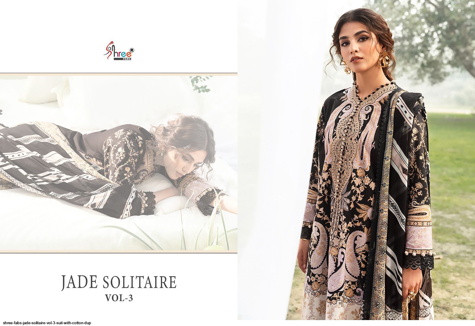 SHREE FABS JADE SOLITAIRE VOL 3 SUIT WITH COTTON DUP