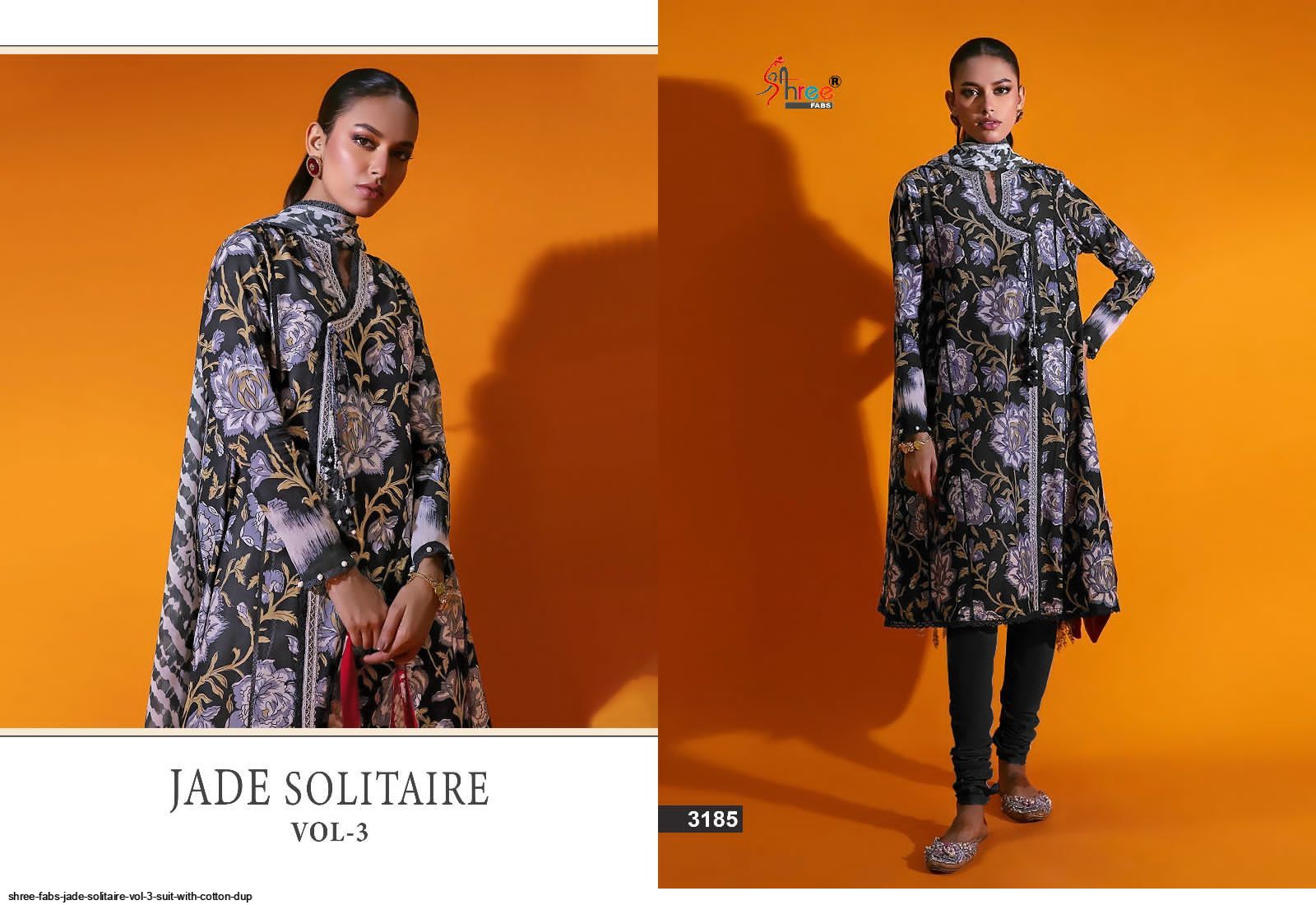 SHREE FABS JADE SOLITAIRE VOL 3 SUIT WITH COTTON DUP