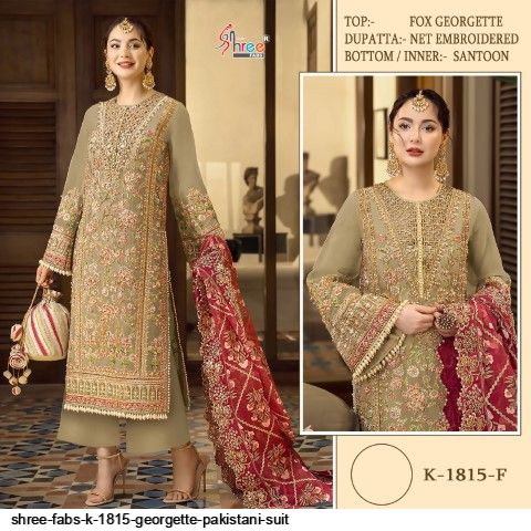 shree fabs K 1815 Georgette Pakistani suit