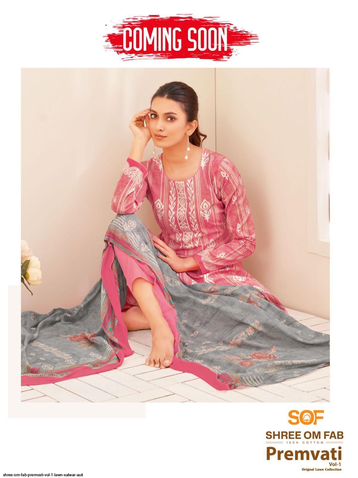 SHREE OM FAB Premvati VOL 1 LAWN SALWAR AUIT