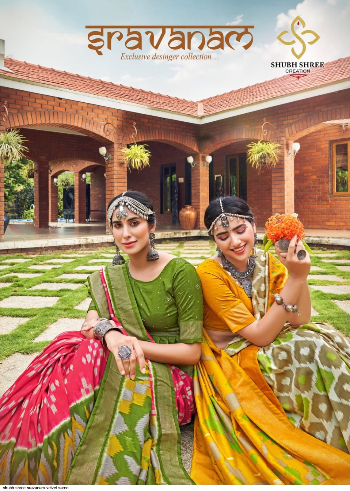 SHUBH SHREE SRAVANAM Velvet saree