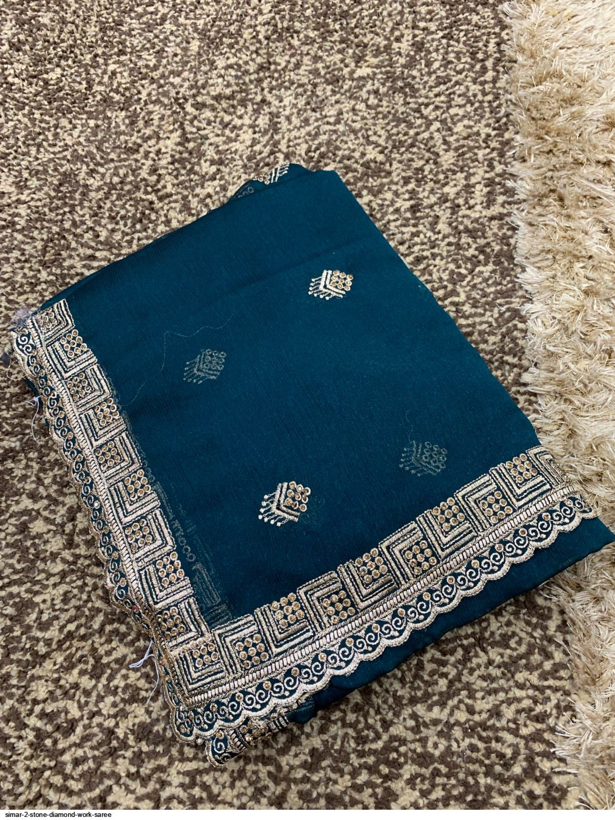 SIMAR 2 STONE DIAMOND WORK SAREE