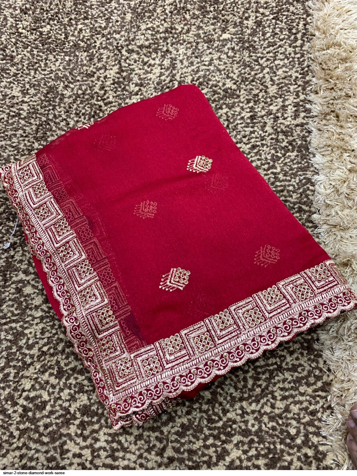 SIMAR 2 STONE DIAMOND WORK SAREE