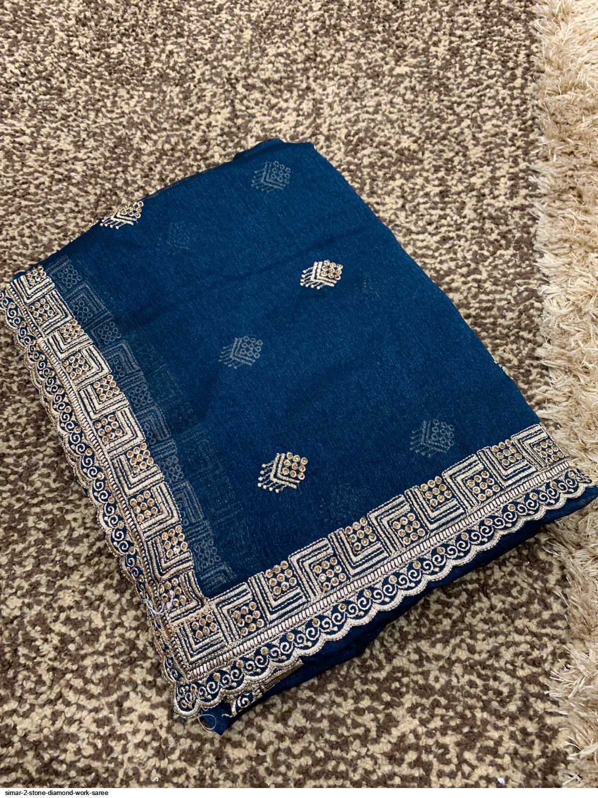 SIMAR 2 STONE DIAMOND WORK SAREE