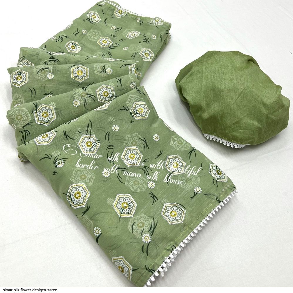 SIMAR SILK FLOWER DESIGEN SAREE