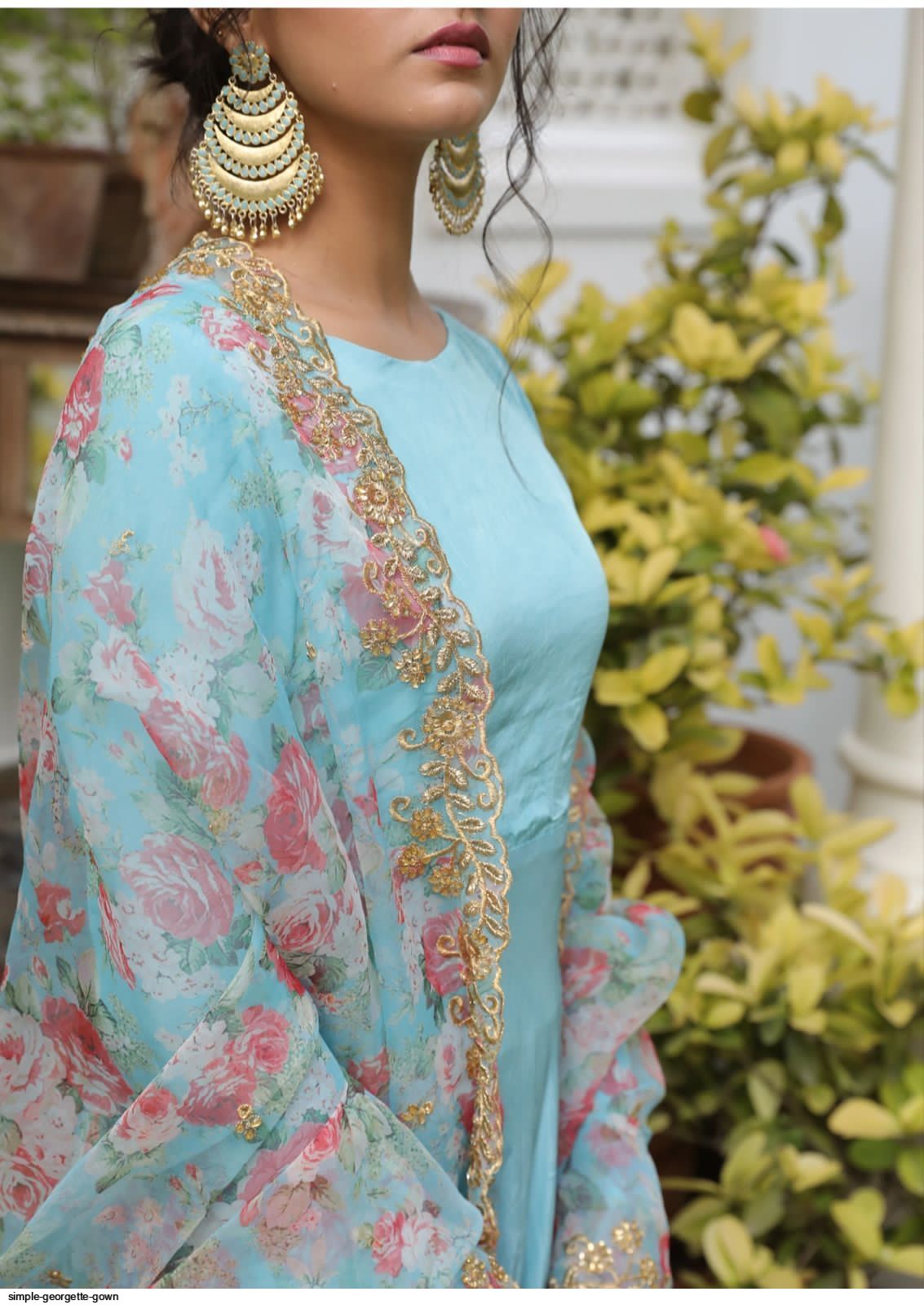 Simple GEORGETTE GOWN