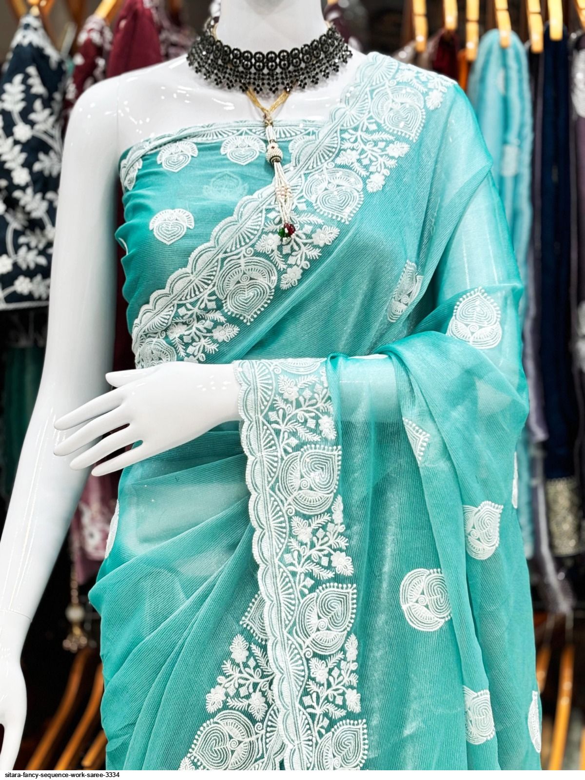 Sitara Fancy Sequence Work SAREE 3334