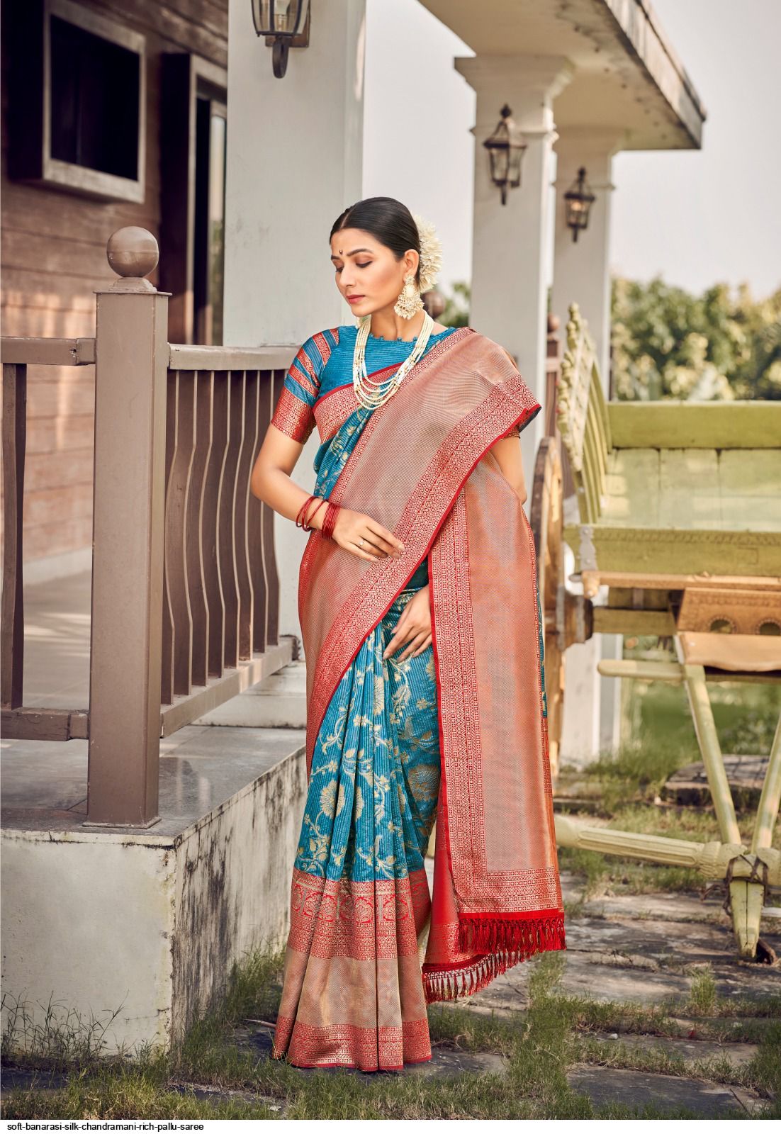 Soft Banarasi silk chandramani rich Pallu saree