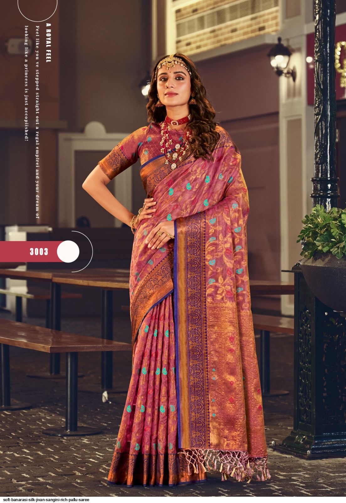 Soft Banarasi silk Jivan sangini rich Pallu saree