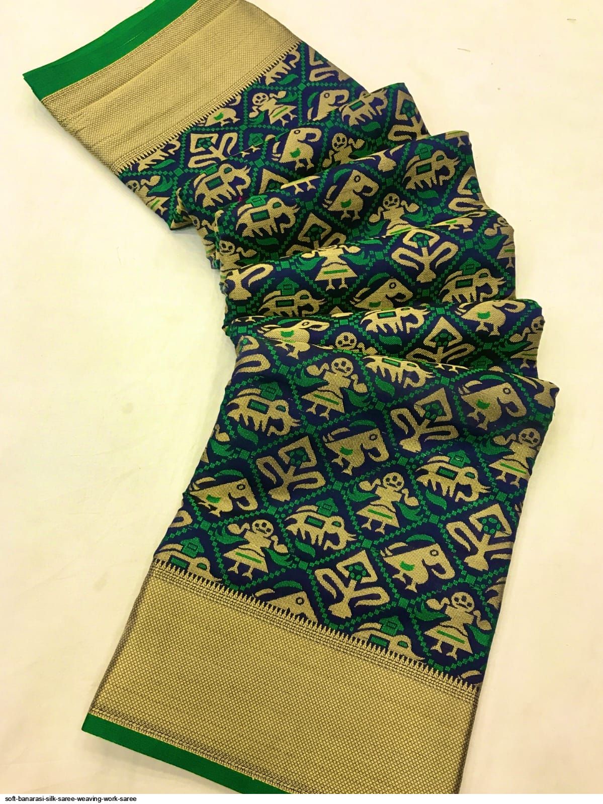 SOFT BANARASI SILK SAREE Weaving WORK saree