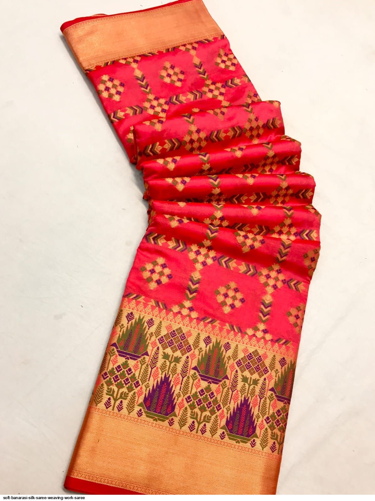 SOFT BANARASI SILK SAREE Weaving WORK saree