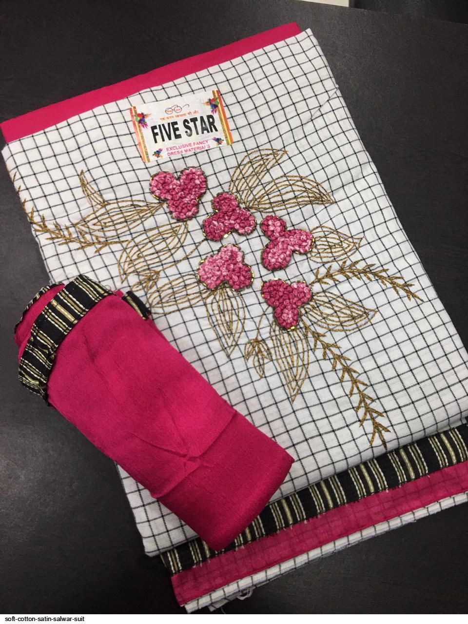 SOFT COTTON SATIN SALWAR SUIT