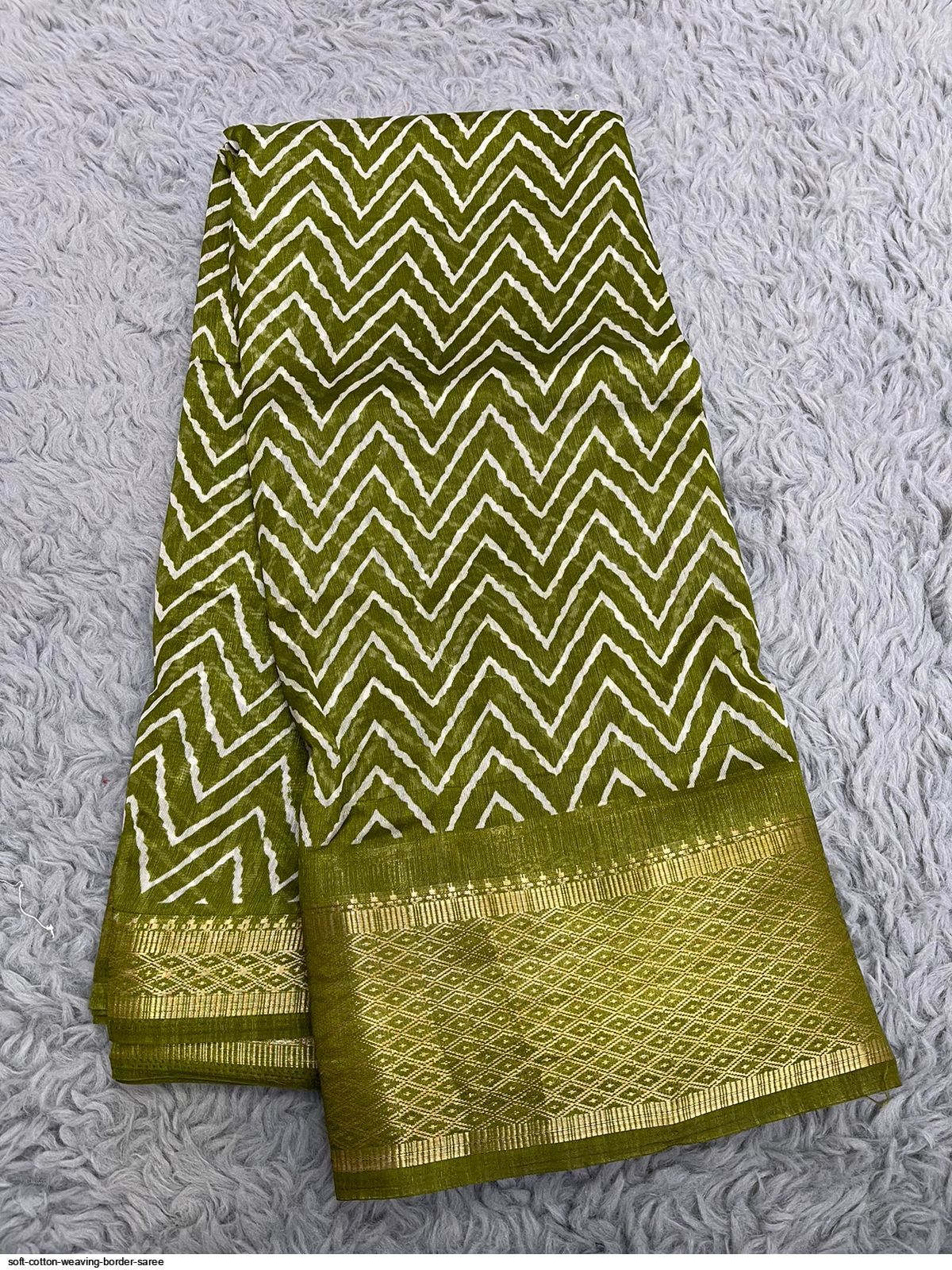 SOFT COTTON Weaving BORDER SAREE