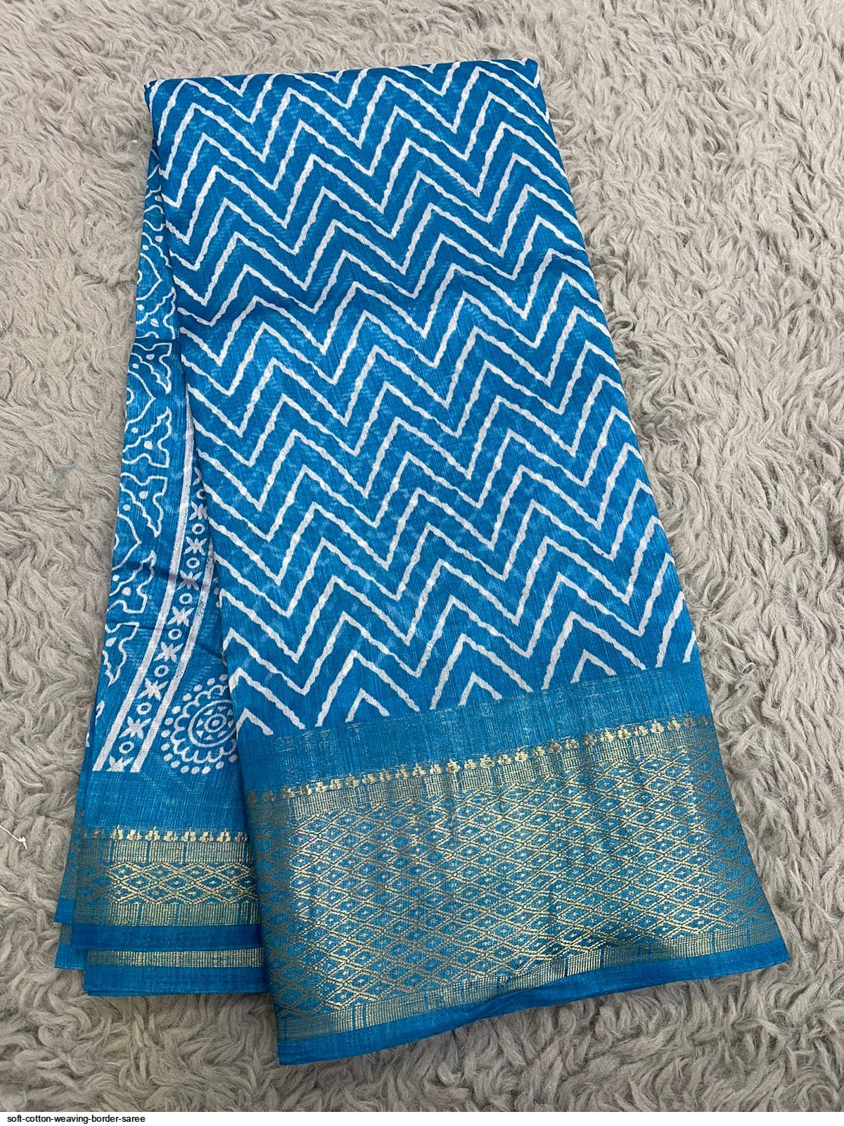 SOFT COTTON Weaving BORDER SAREE