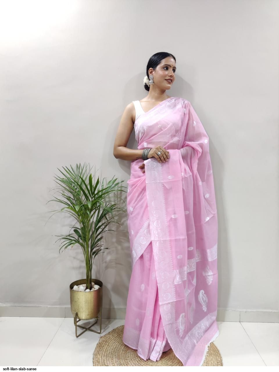 SOFT LILAN SLAB SAREE