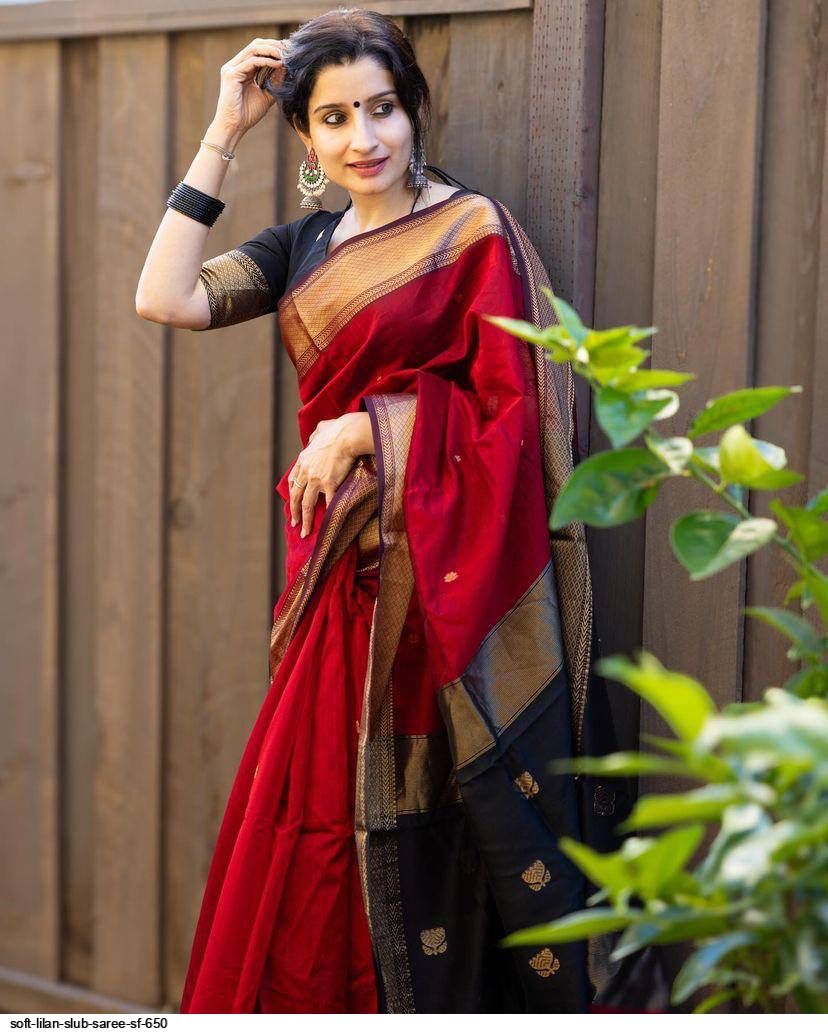 SOFT LILAN SLUB saree SF 650