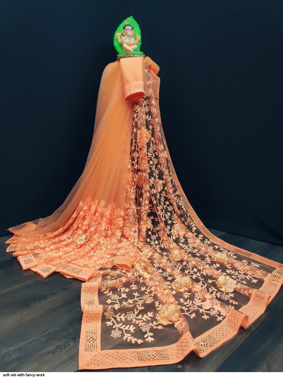 SOFT NET WITH FANCY WORK