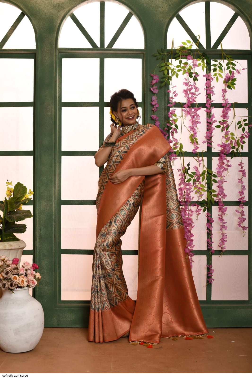 Soft Silk zari Saree