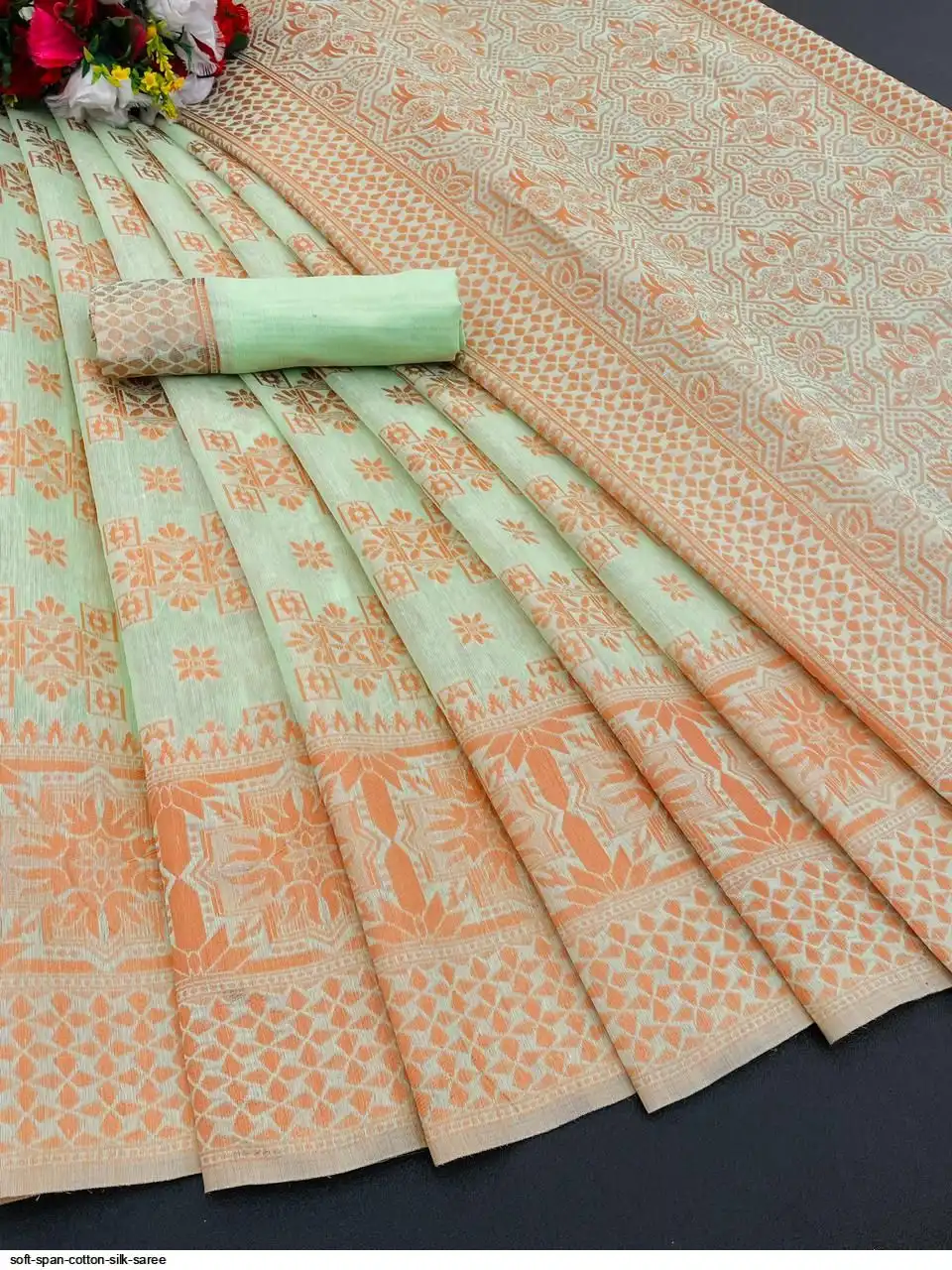 SOFT SPAN COTTON SILK SAREE
