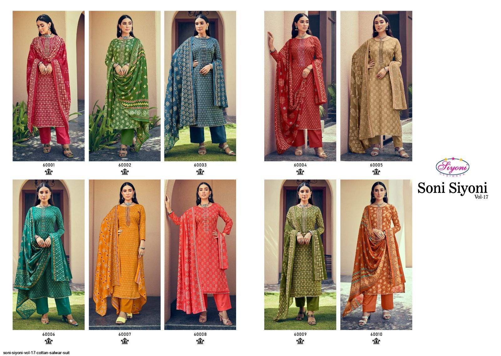 SONI Siyoni vol 17 COTTAN salwar suit