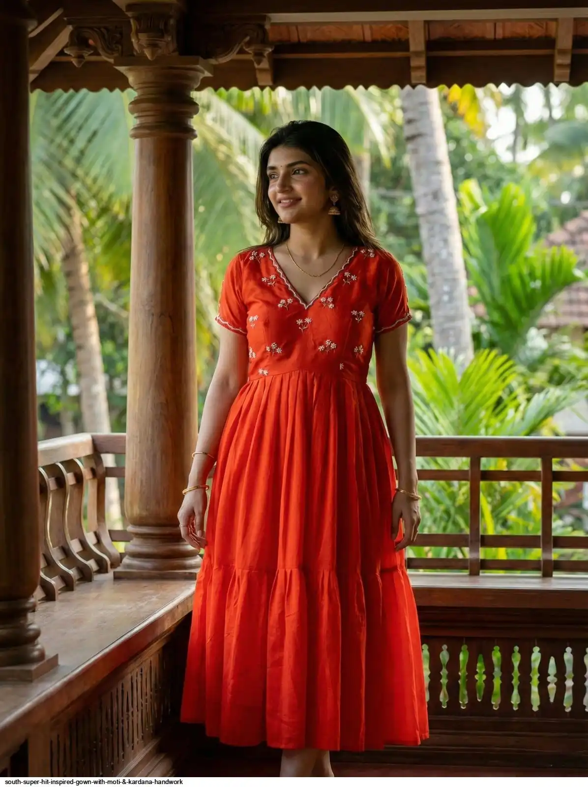 South Super Hit Inspired Gown Wholesale | Soft Roman Fabric