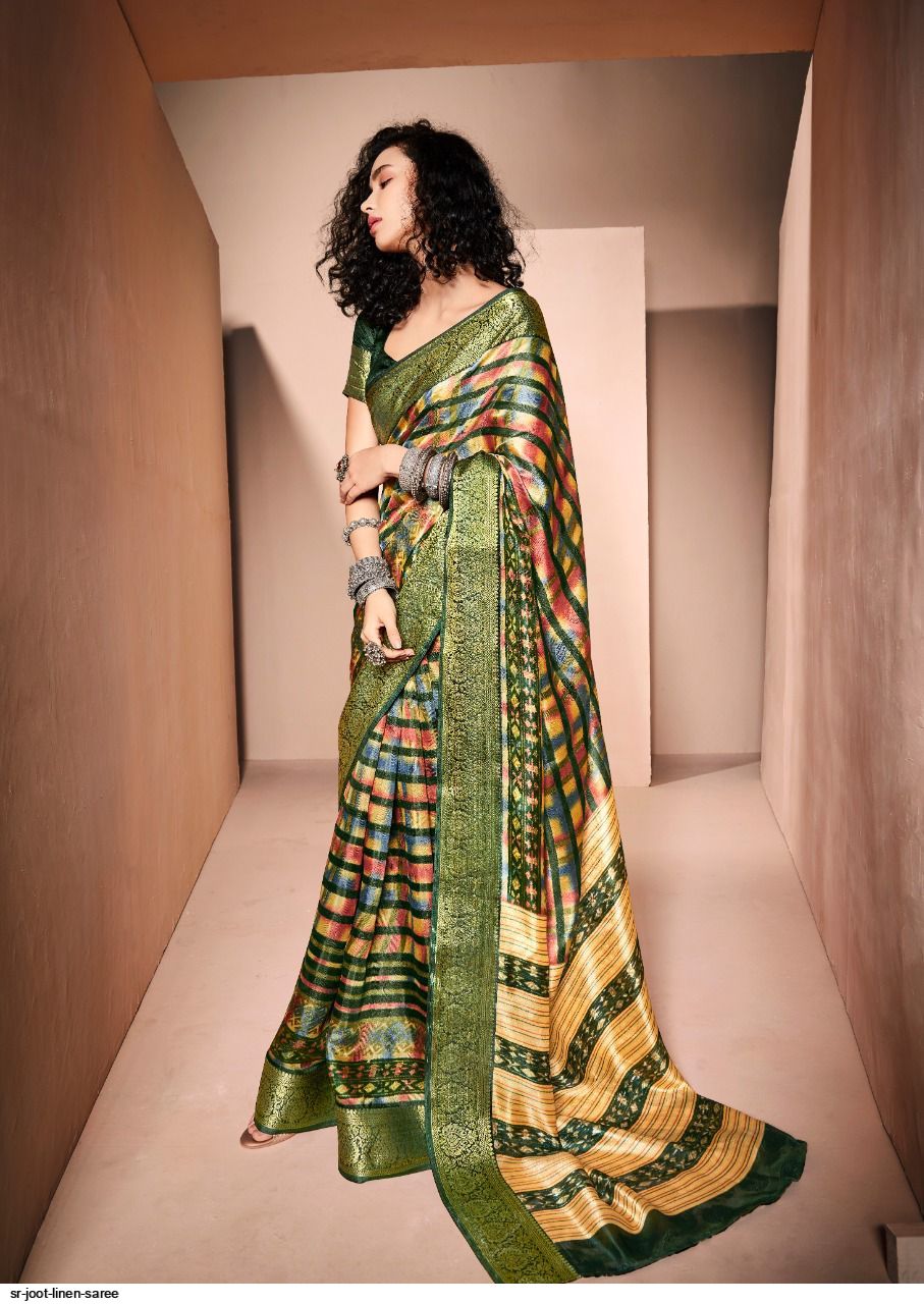 Sr Joot Linen saree