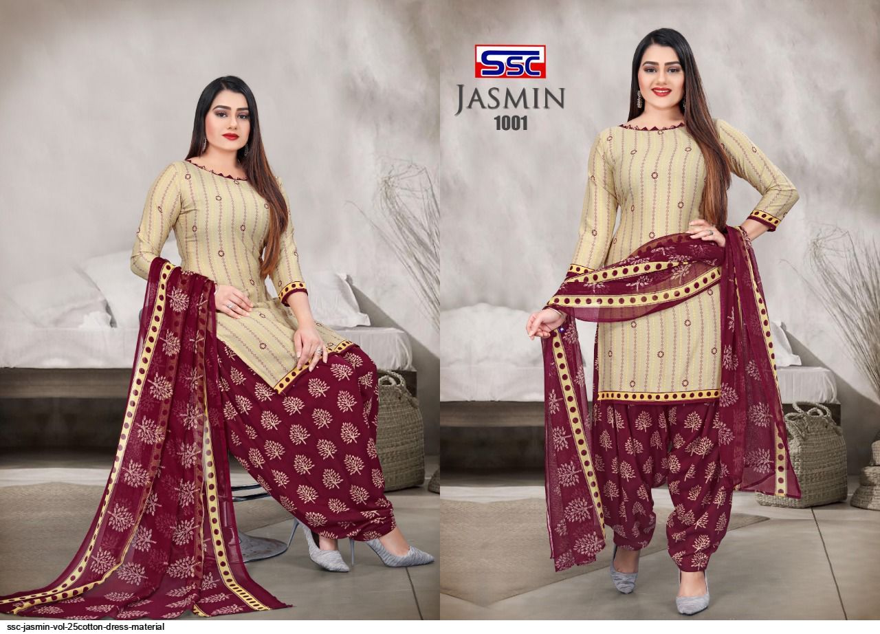 ssc JASMIN vol 25cotton dress material