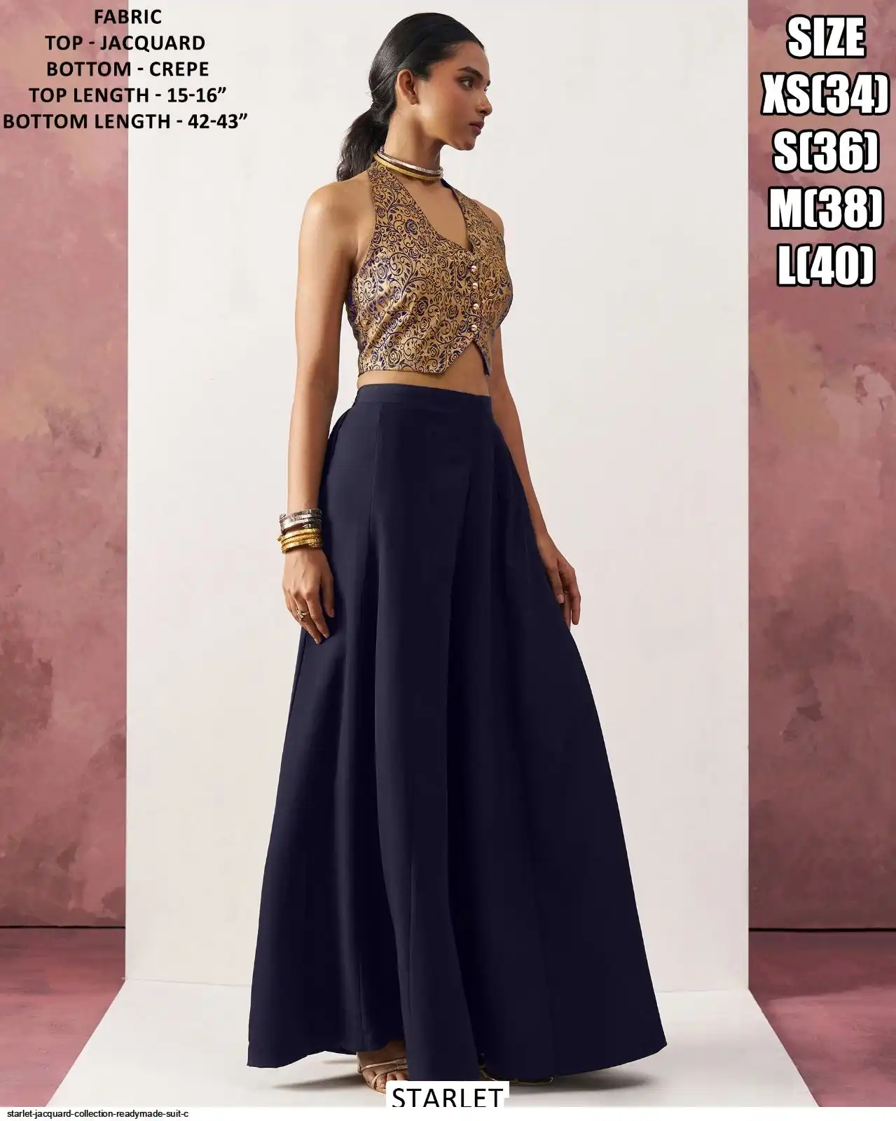 STARLET JACQUARD COLLECTION READYMADE SUIT C