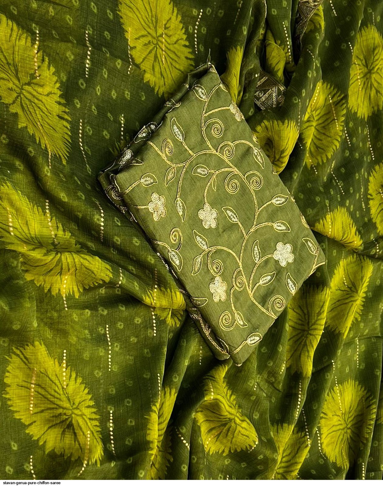 Stavan Gerua PURE CHIFFON SAREE