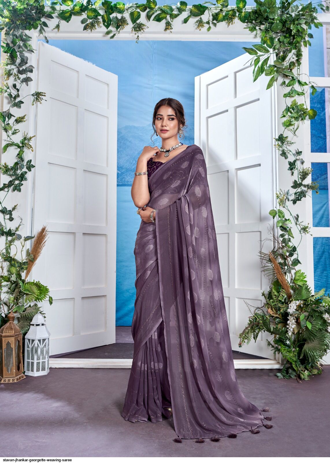 STAVAN Jhankar GEORGETTE WEAVING SAREE