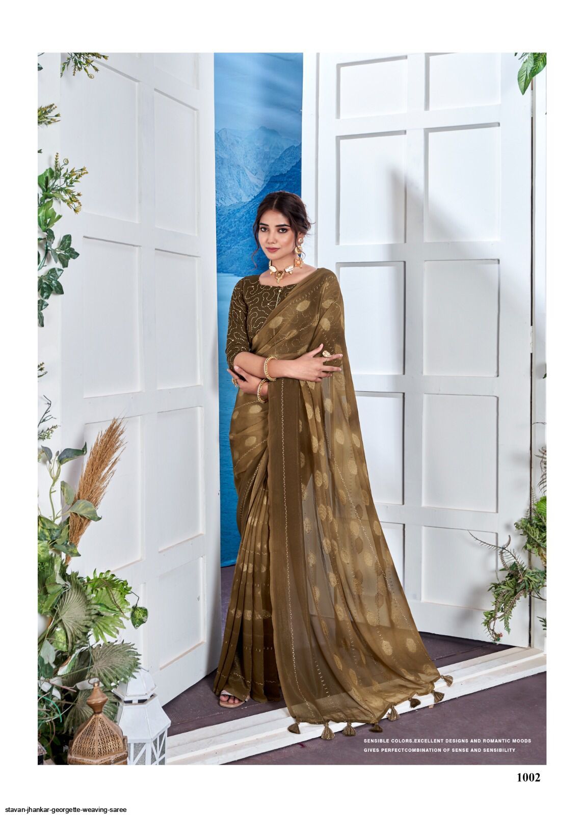 STAVAN Jhankar GEORGETTE WEAVING SAREE