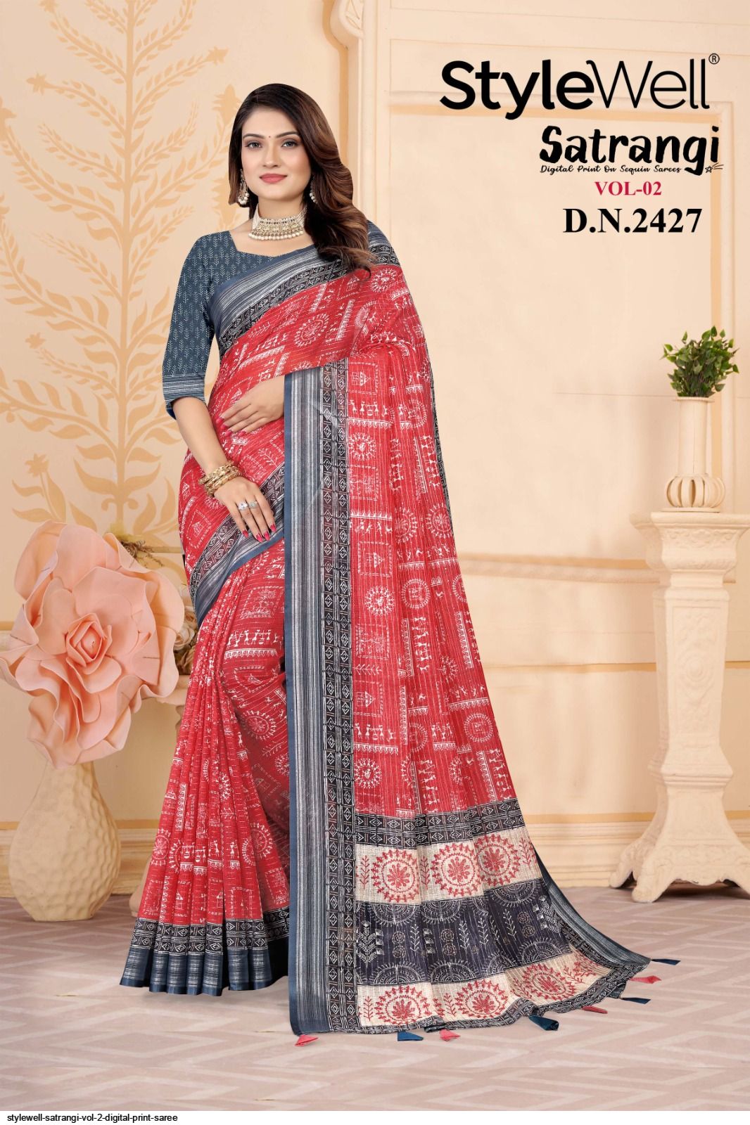 Stylewell SATRANGI VOL 2 digital print saree