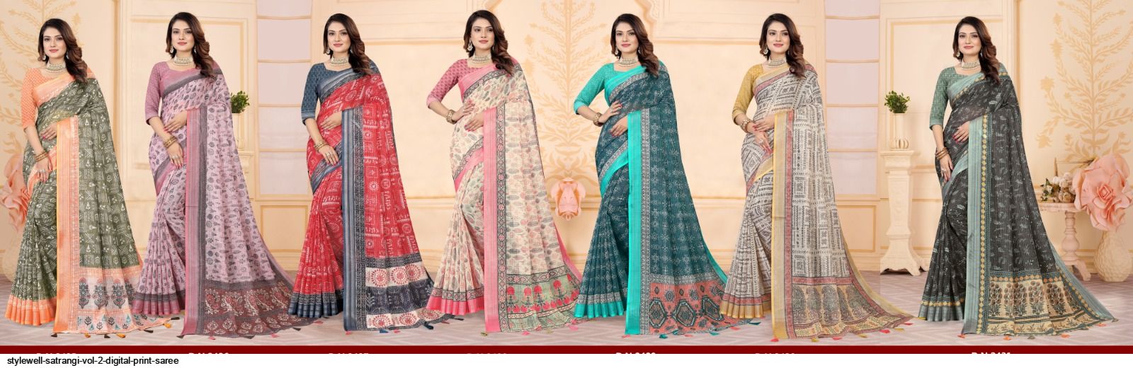Stylewell SATRANGI VOL 2 digital print saree