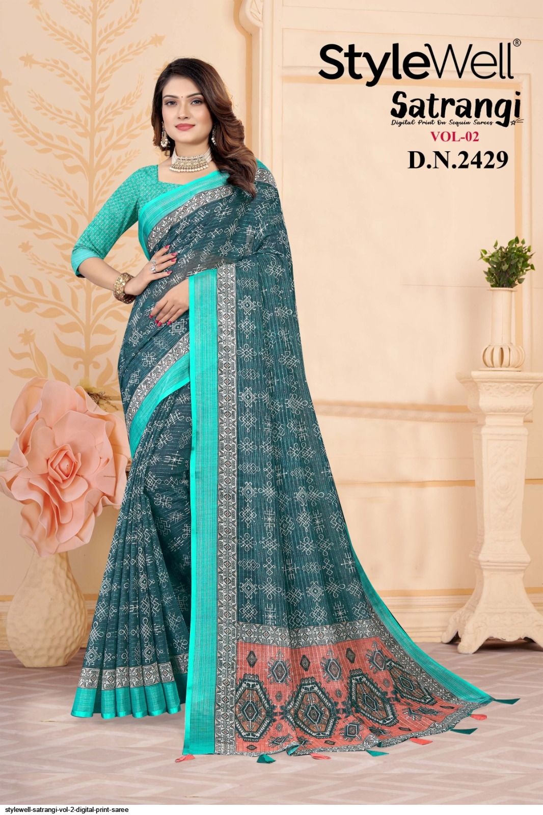 Stylewell SATRANGI VOL 2 digital print saree