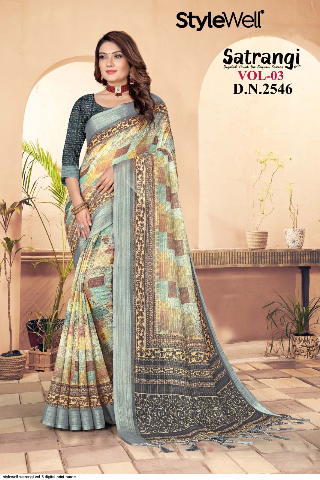 STYLEWELL Satrangi VOL 3 DIGITAL PRINT SAREE