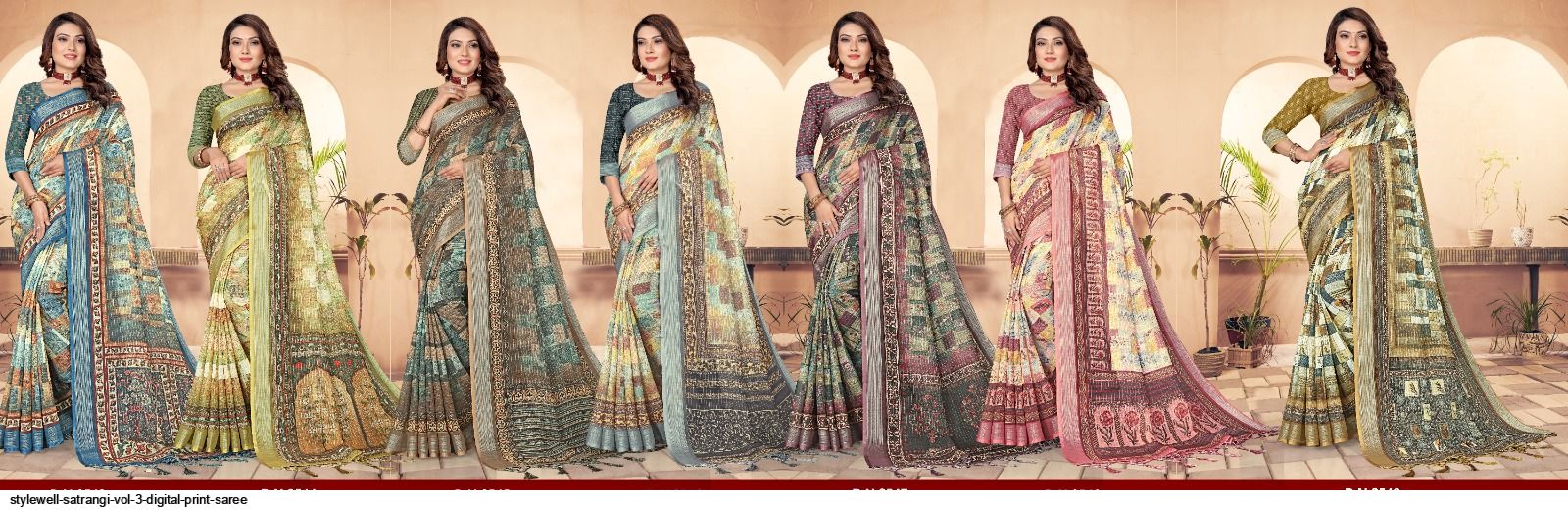 STYLEWELL Satrangi VOL 3 DIGITAL PRINT SAREE