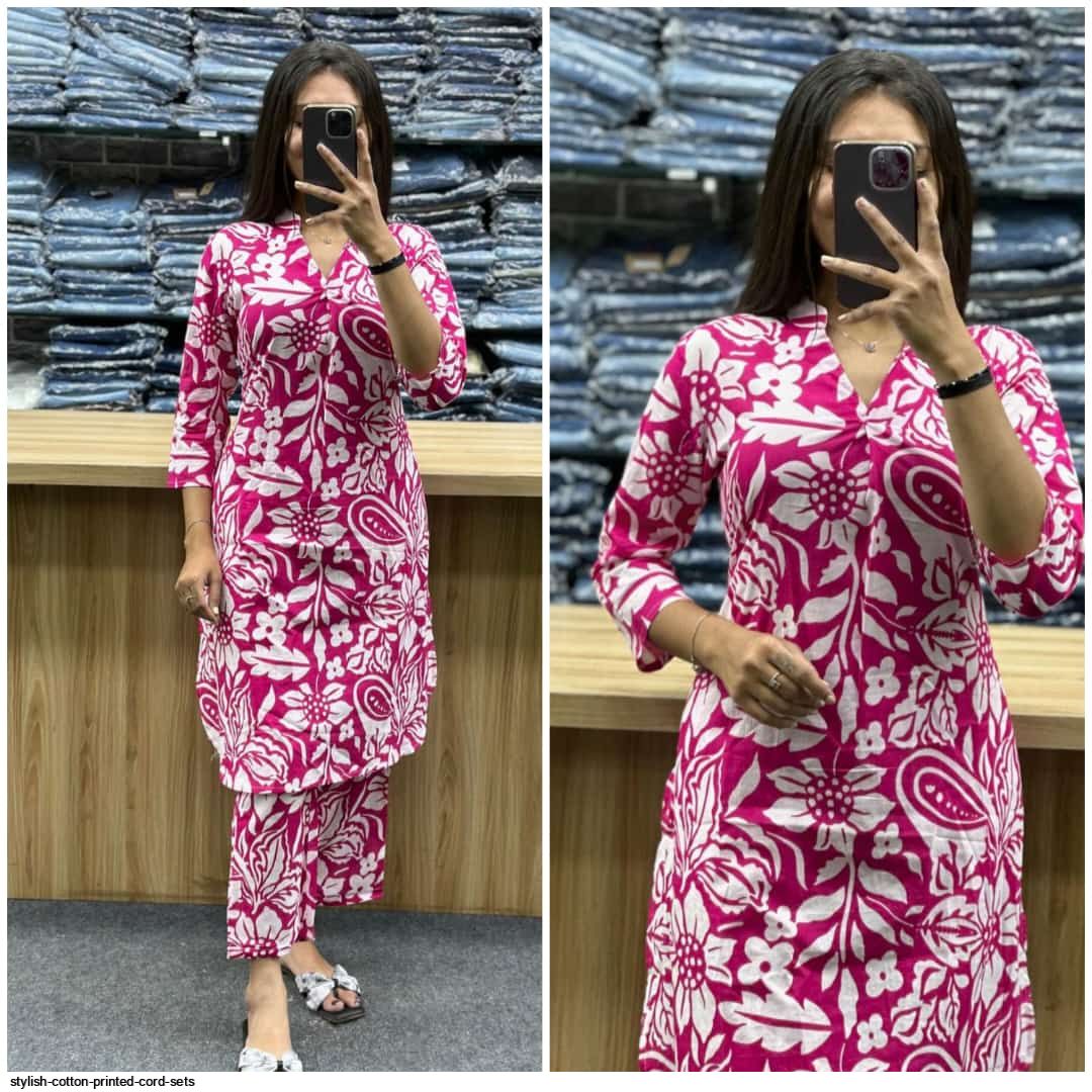 Stylish Cotton Printed Cord Sets