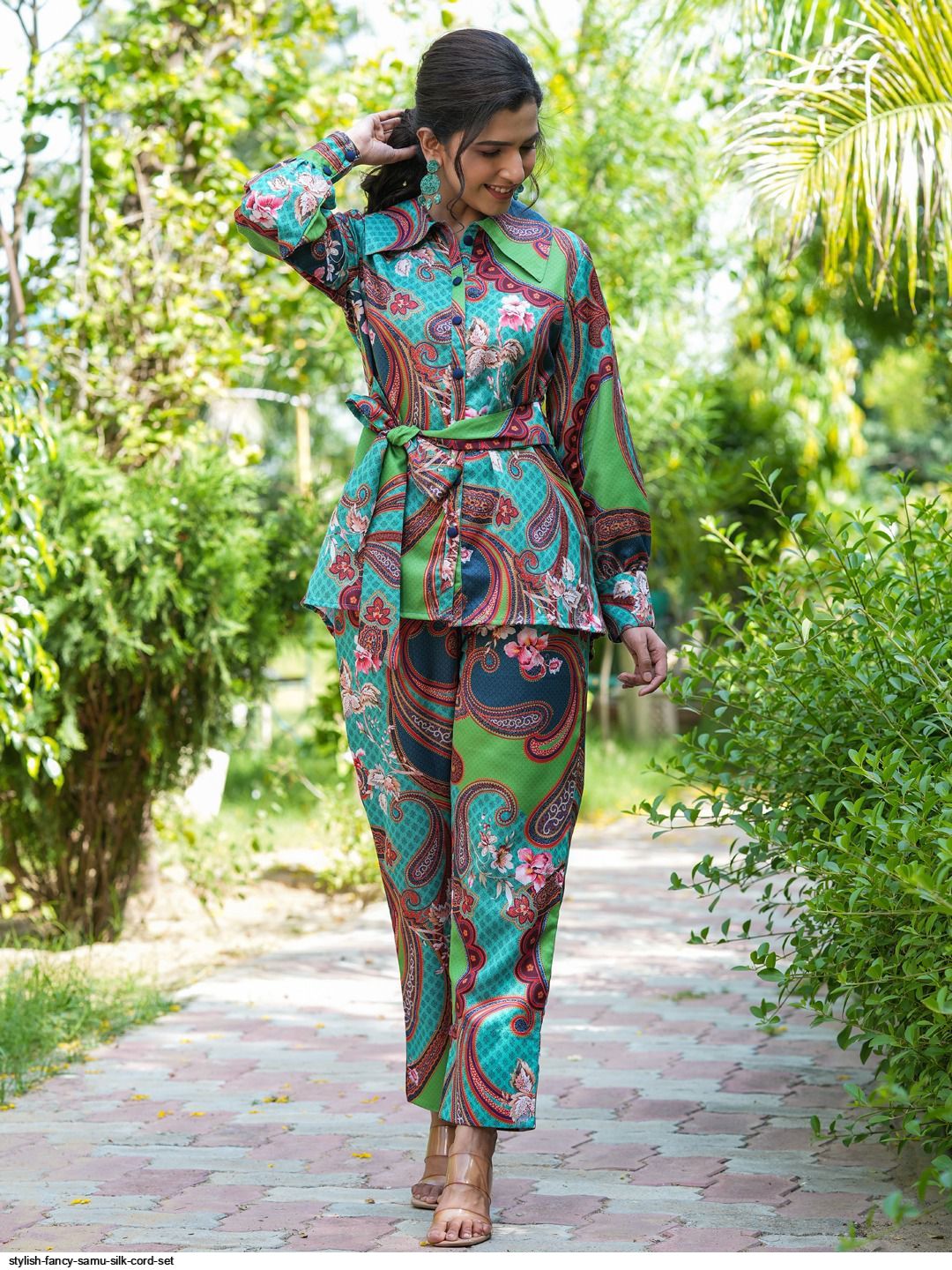 STYLISH FANCY SAMU SILK CORD SET