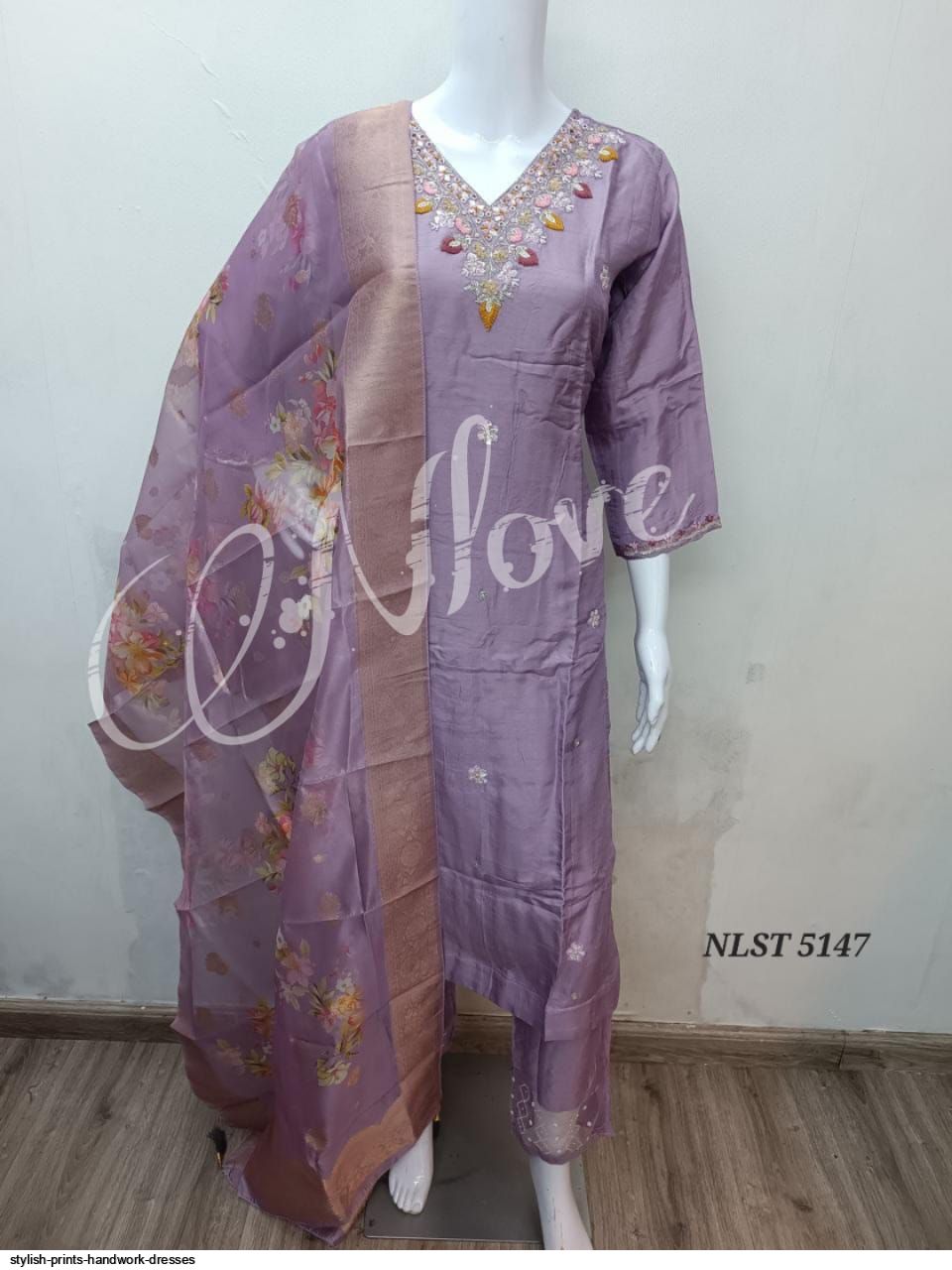 Stylish prints Handwork Dresses