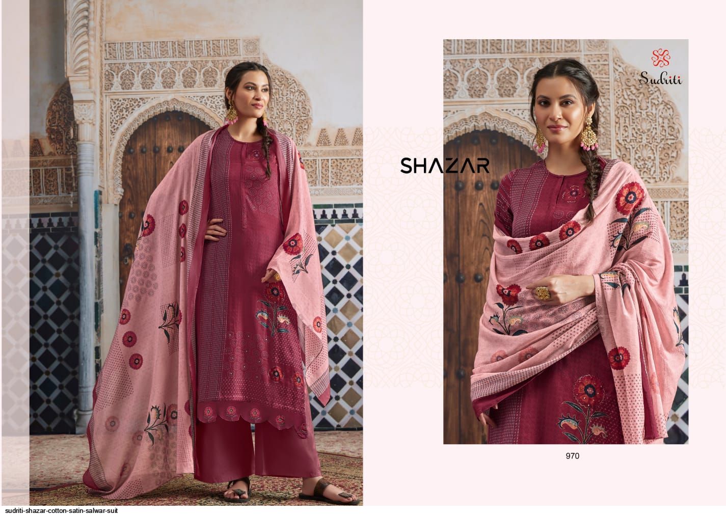 SUDRITI SHAZAR COTTON SATIN SALWAR SUIT