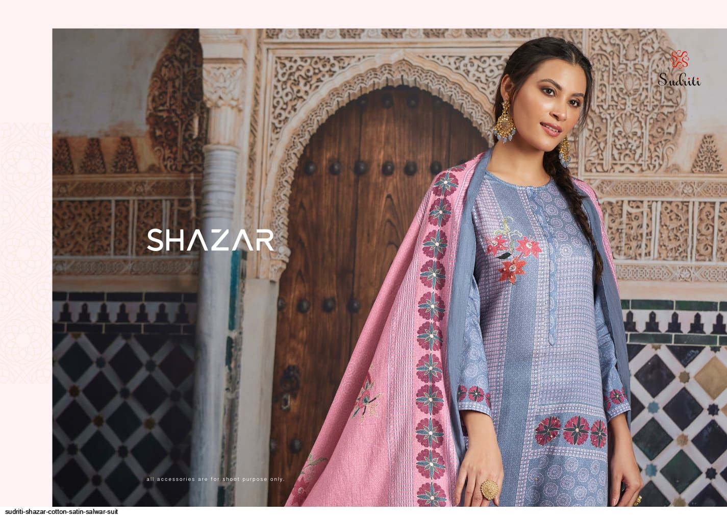 SUDRITI SHAZAR COTTON SATIN SALWAR SUIT