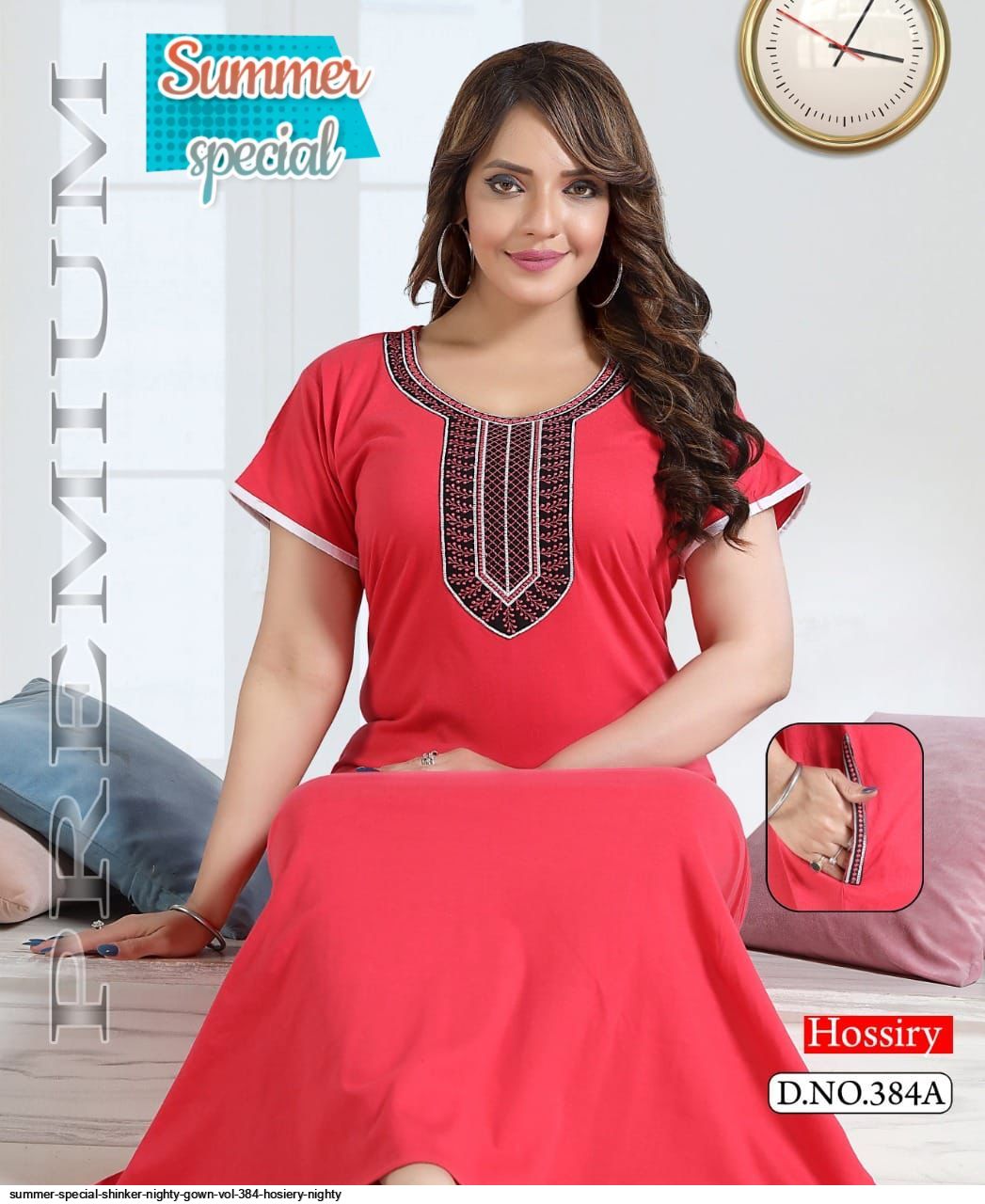 SUMMER SPECIAL SHINKER NIGHTY GOWN VOL 384 hosiery NIGHTY