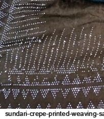 SUNDARI CREPE PRINTED WEAVING SAREE