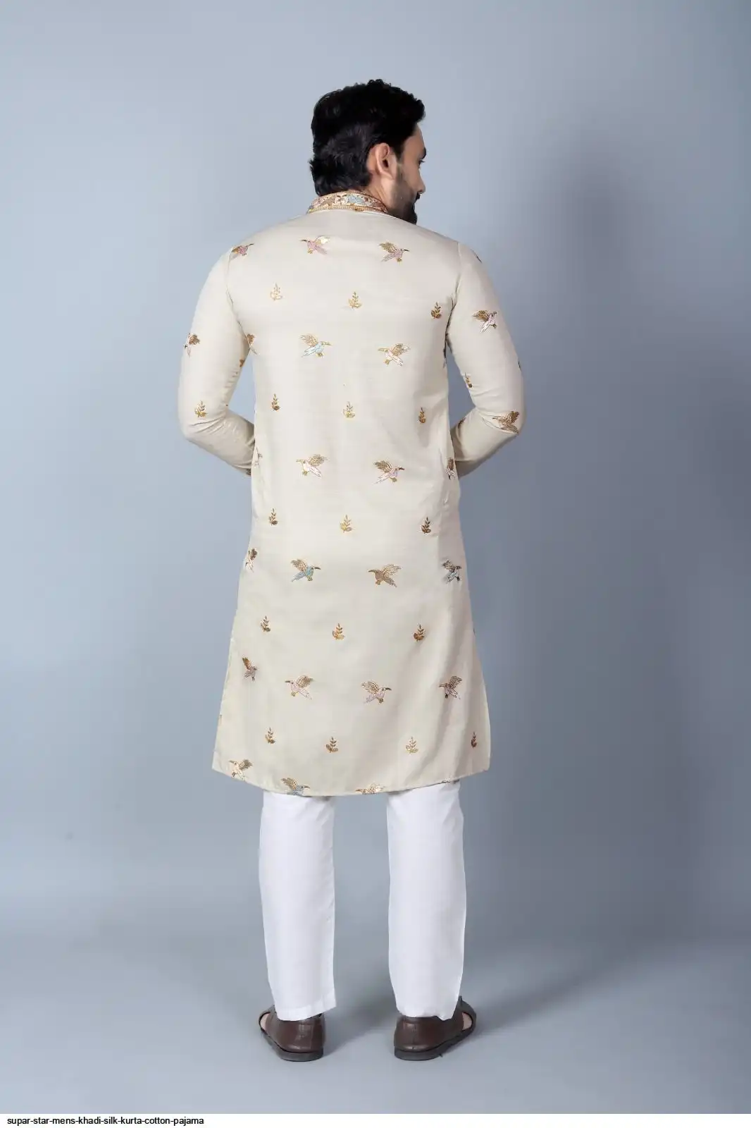 SUPAR STAR Men's Khadi Silk Kurta - Cotton Pajama Wholesale