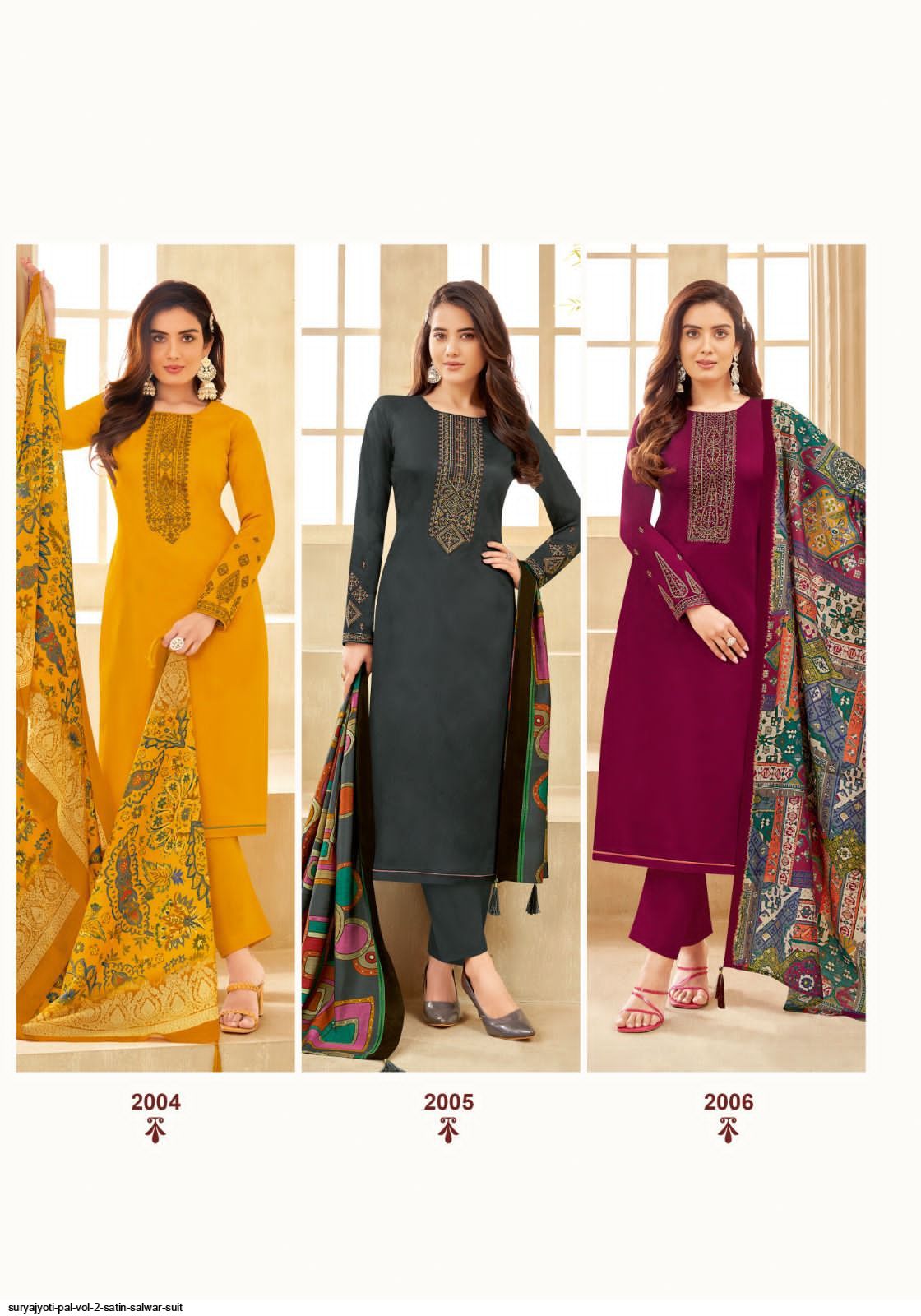 SURYAJYOTI PAL VOL 2 SATIN SALWAR SUIT