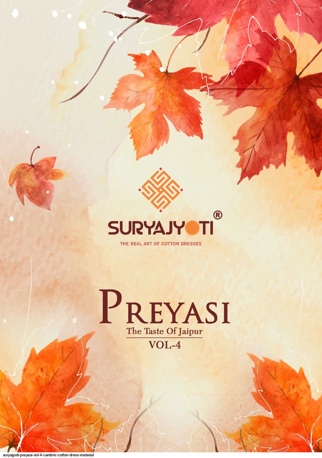 SURYAJYOTI PREYASI VOL 4 CAMBRIC COTTON DRESS MATERIAL