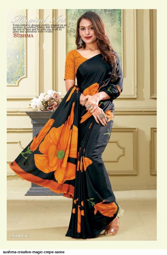 Sushma CREATIVE MAGIC Crepe saree