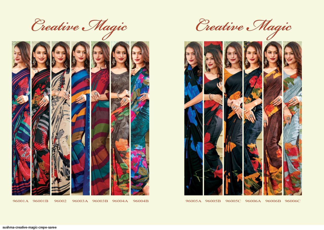 Sushma CREATIVE MAGIC Crepe saree
